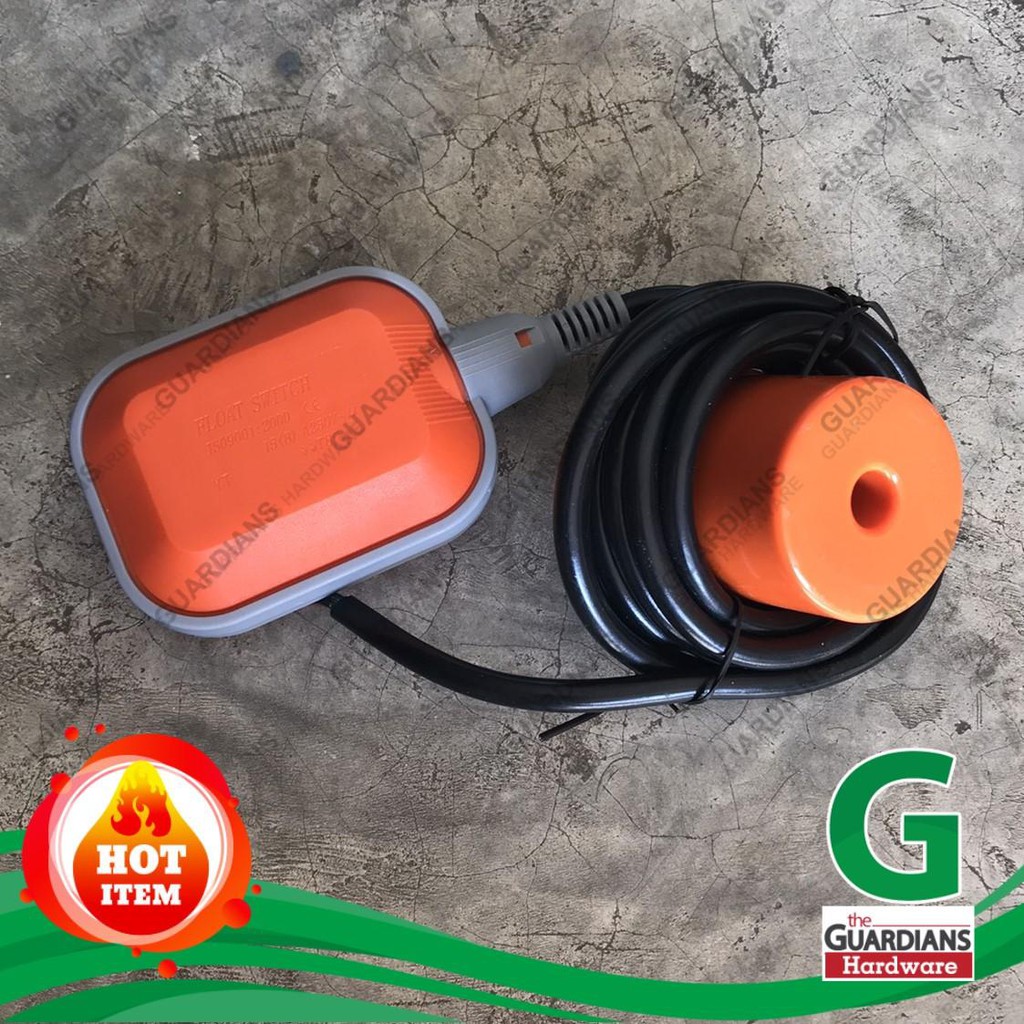 สวิทซ์ลูกลอยไฟฟ้า PUMPKIN (ของแท้) รุ่น PTT-FLC8A #35220, 8แอมป์, สายไฟกันน้ำ3เมตร สำหรับควบคุม ...