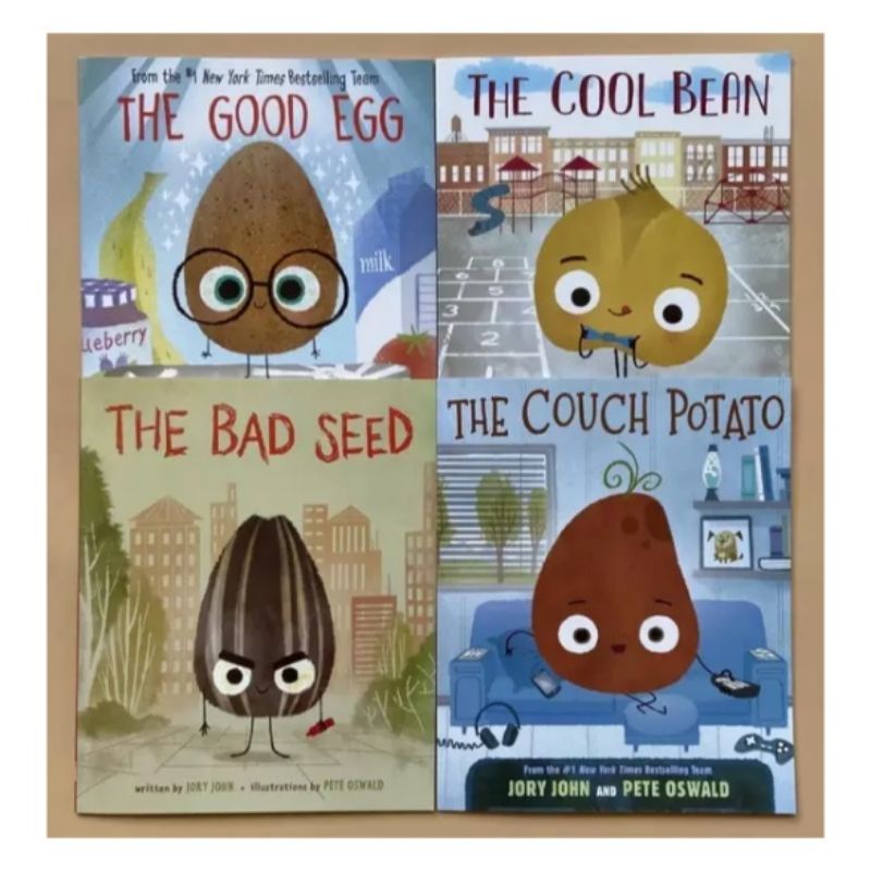 นิทานภาษาอังกฤษ Bad Seed, Good Egg, Cool Bean and Couch Potato 4 เล่ม ...