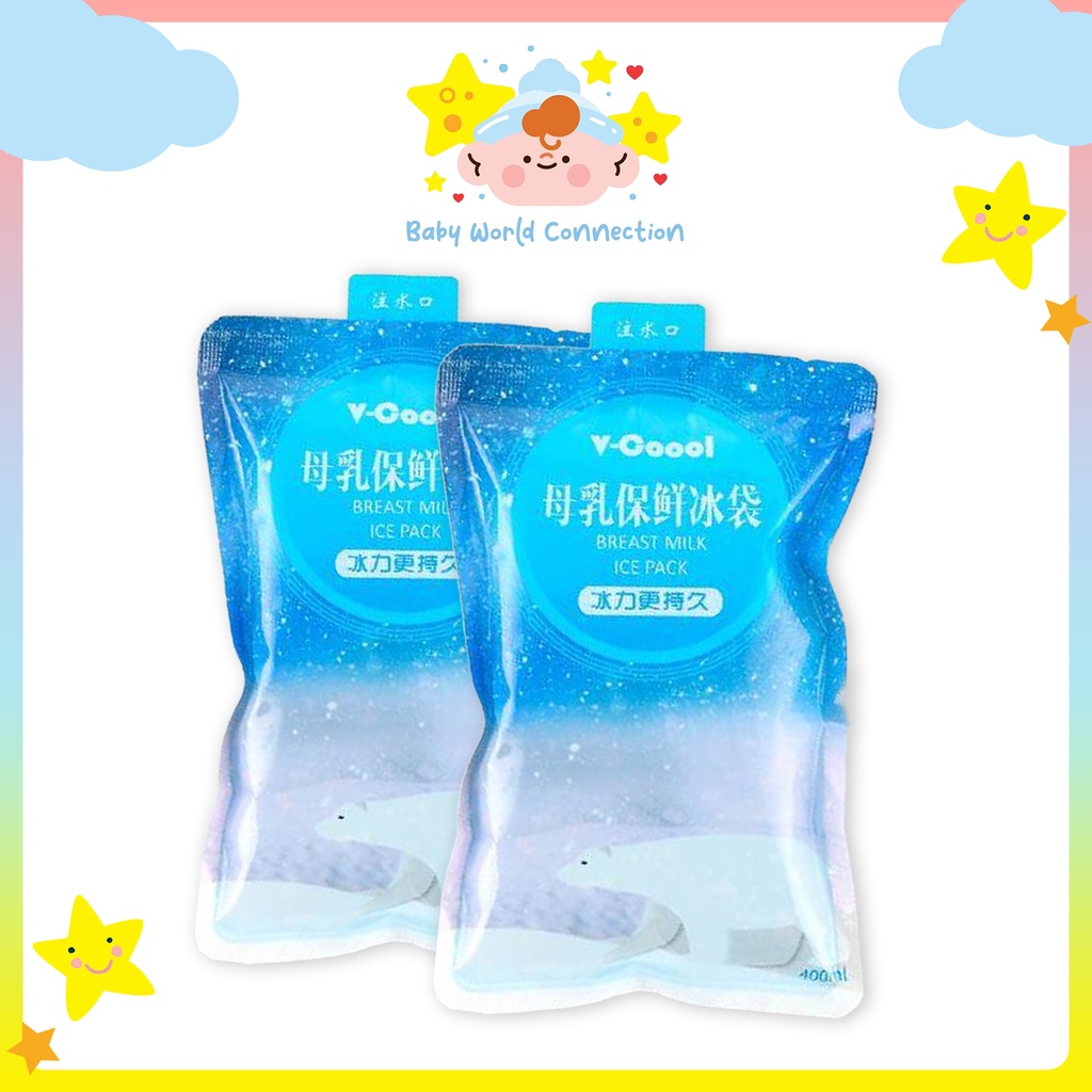 Baby WORLD CONNECTION V Cool-Reusable Ice Pack for Breastmilk V Pek Ais ...