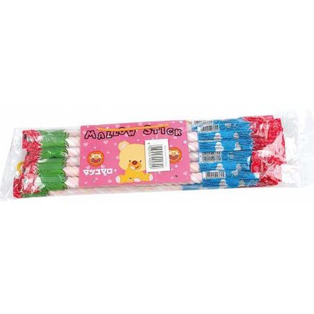 MALLOW STICK สติ๊ก มาร์ชเมลโลว์ รสสตรอเบอร์รี ขนาด 20กรัม ยกแพ็ค 12แท่ง ...