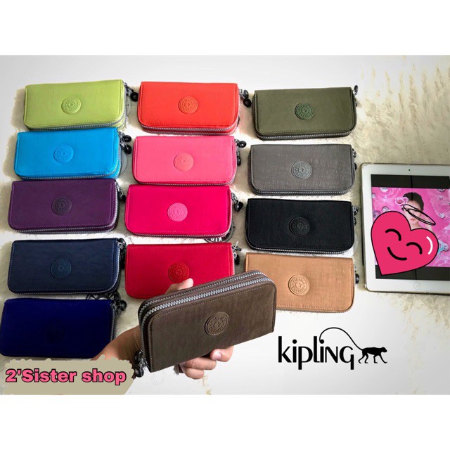 กระเป๋าสตางค์ Kipling Uzario 2 ซิป 👜 | Shopee Thailand