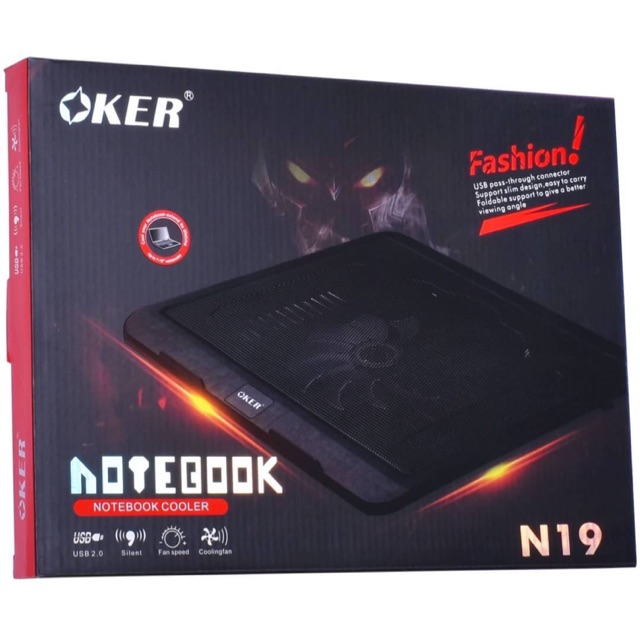 OKER Model:N19 Notebook Cooler | Shopee Thailand