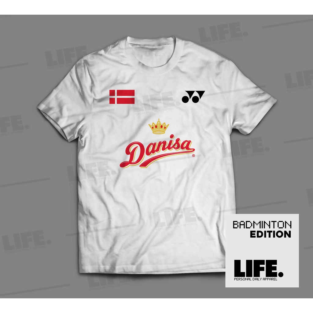 Yonex Badminton T-Shirt Denmark Viktor Axelsen National Team model ...