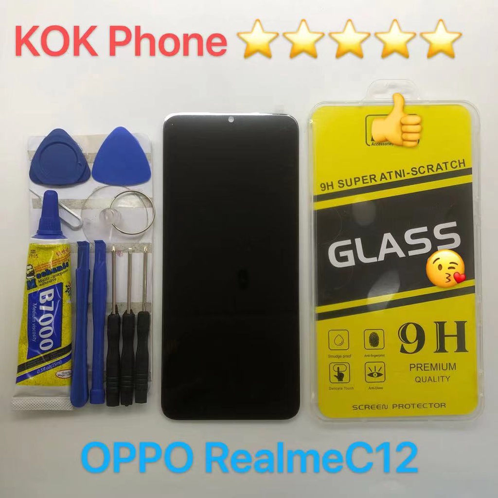 ชุดหน้าจอ OPPO Realme C12 แถมฟิล์มพร้อมชุดไขควง | Shopee Thailand