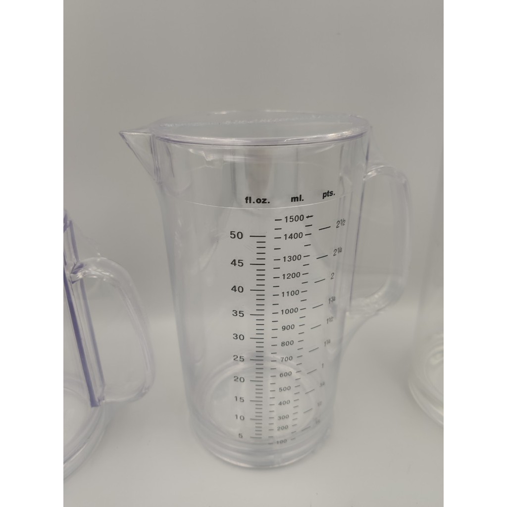 เหยือกตวง สีใส ปริมาตร พลาสติกหนา มีขนาด 1000,1500,2200 ml | Shopee Thailand