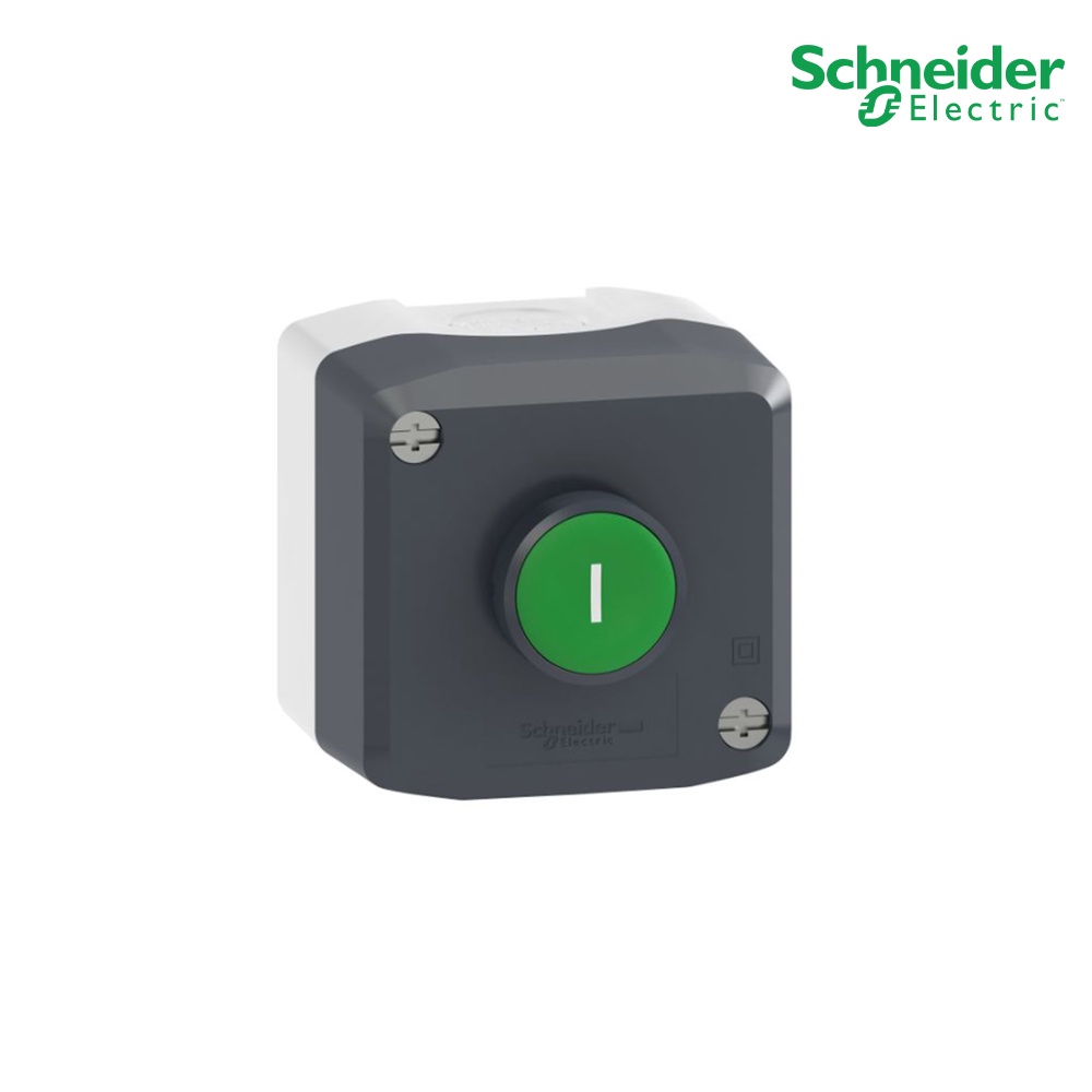 Schneider Electric Harmony XALD สวิตซ์กดหัวเรียบ สีเขียว 1NO ที่ปุ่ม I ...