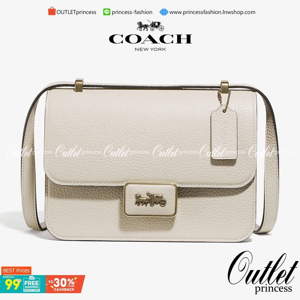 COACH ALIE SHOULDER BAG ((4615)) กระเป๋าสะพายข้างหรือสามารถทบสายกัน ...