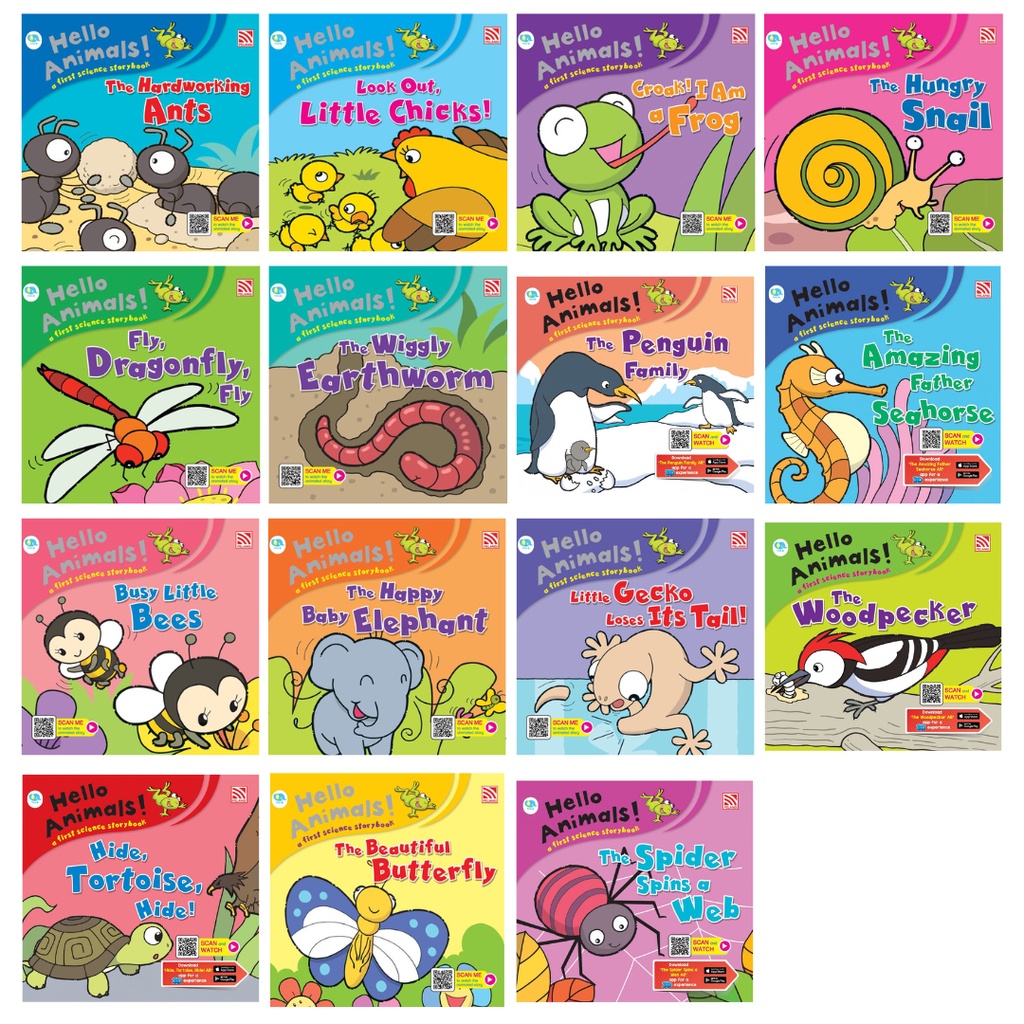 หนังสือนิทานภาษาอังกฤษสำหรับเด็ก Hello Animals! AR Series (ภาษาอังกฤษ ...