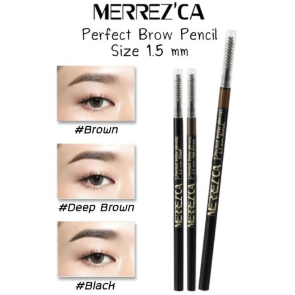 Pro Merrezca perfect brow pencil ดินสอเขียนคิ้ว เมอเรสก้า ของแท้ 100% ...