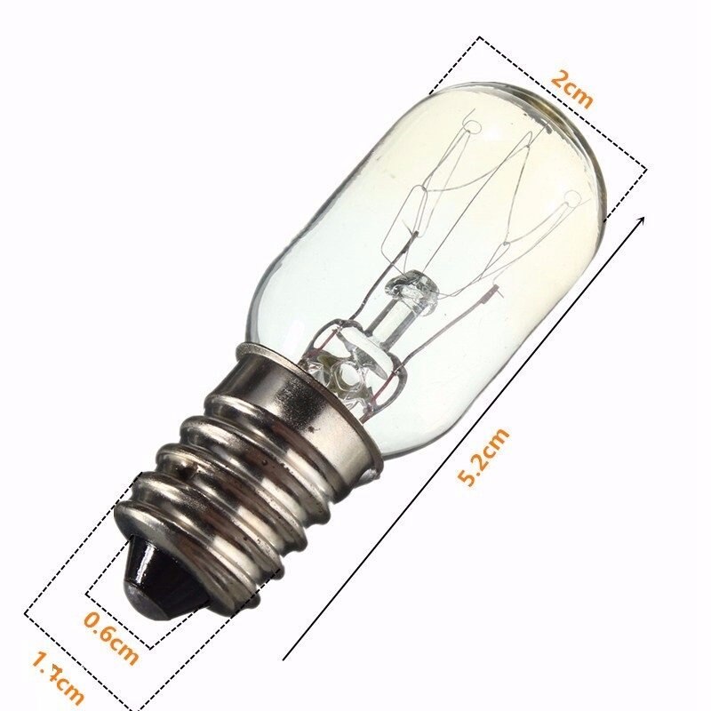 หลอดใส้ 220V 15W E17 ตู้เย็น โคมไฟ | Shopee Thailand