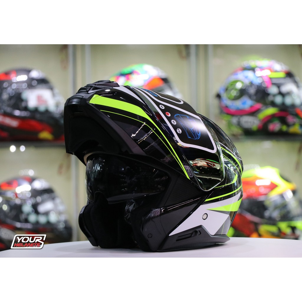 หมวกกันน็อค ID HELMETS รุ่น HYBRID BLACK/YELLOW หมวกกันน็อคเต็มใบ #Your Helmets **พร้อมส่ง ...