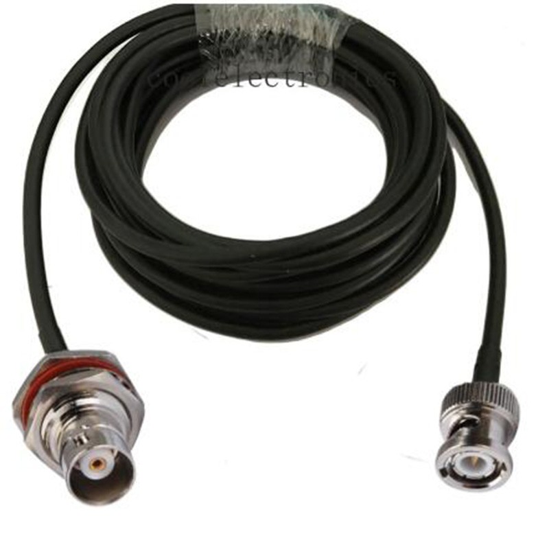 BNC Male to BNC Female O-ring Connector RG58 50-3 RF Coax Coaxial Cable ...