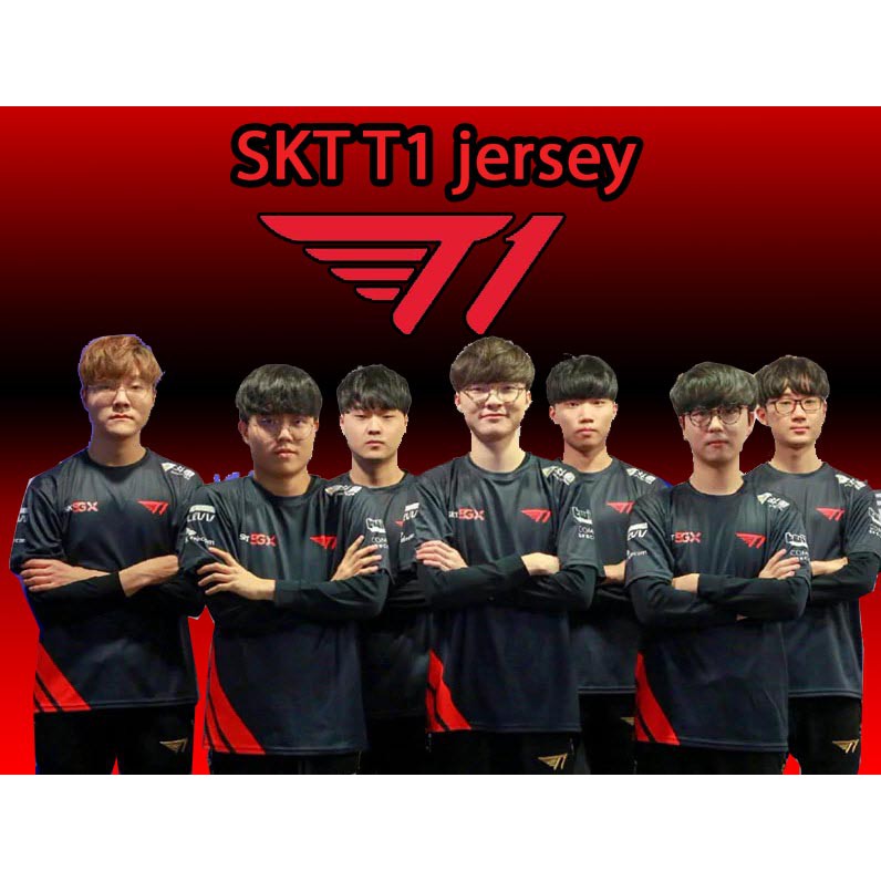 เสื้อทีม e-sport ทีม T1 LPL ปี2019 | Shopee Thailand