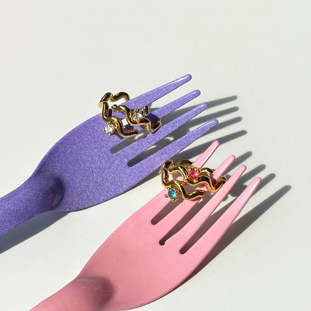 Ringring R GEM 23 (spaghetti ring) แหวนพลอย | Shopee Thailand