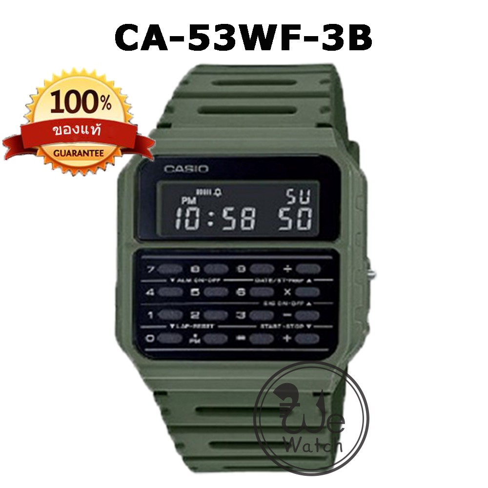 CASIO ของแท้ รุ่น CA-500 CA-53W CA-53WF นาฬิกาชาย DATA BANK มีเครื่อง ...