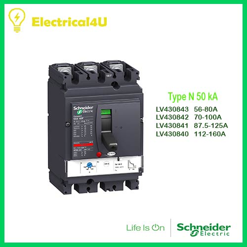 Schneider Electric LV430843-LV430840 Compact NSX (3P) ติดตั้งพร้อม (TM ...