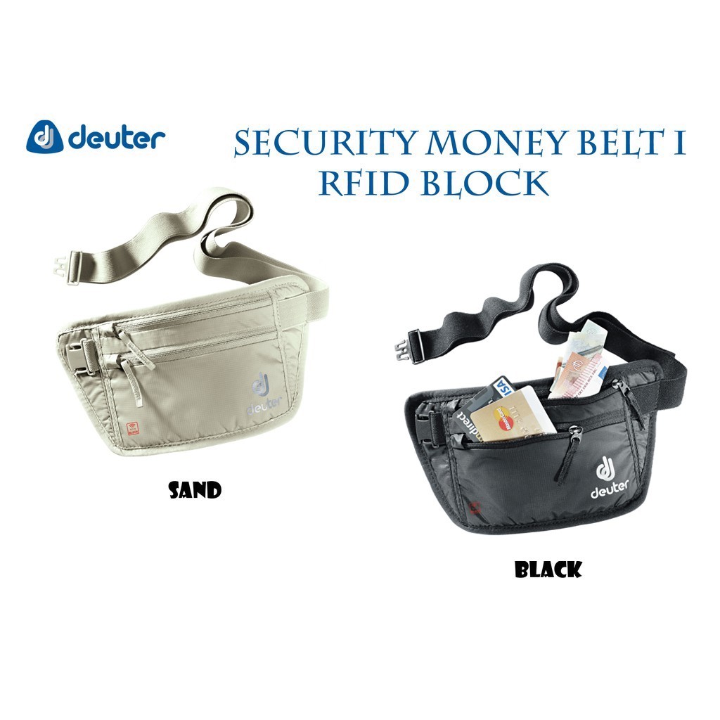 กระเป๋าคาดเอว Deuter รุ่น Security Money Belt l RFID BLOCK ปี 2020 | Shopee Thailand