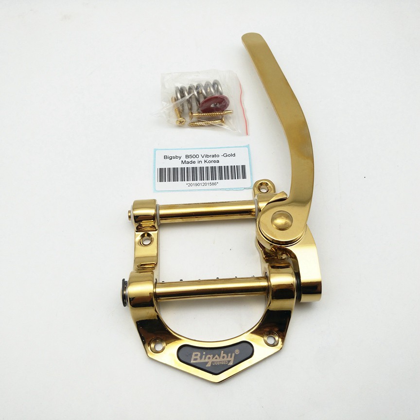 Bigsby B500 Vibrato สะพานสายกีตาร์ไฟฟ้า สีเงิน เทรโมโล่ สะพานสายกีตาร์ไฟฟ้า หางปลา ผลิตในเกาหลี ...
