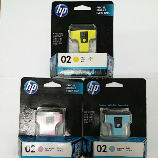 📌Hp inkjet เบอร์ 02 ทุกสี | Shopee Thailand