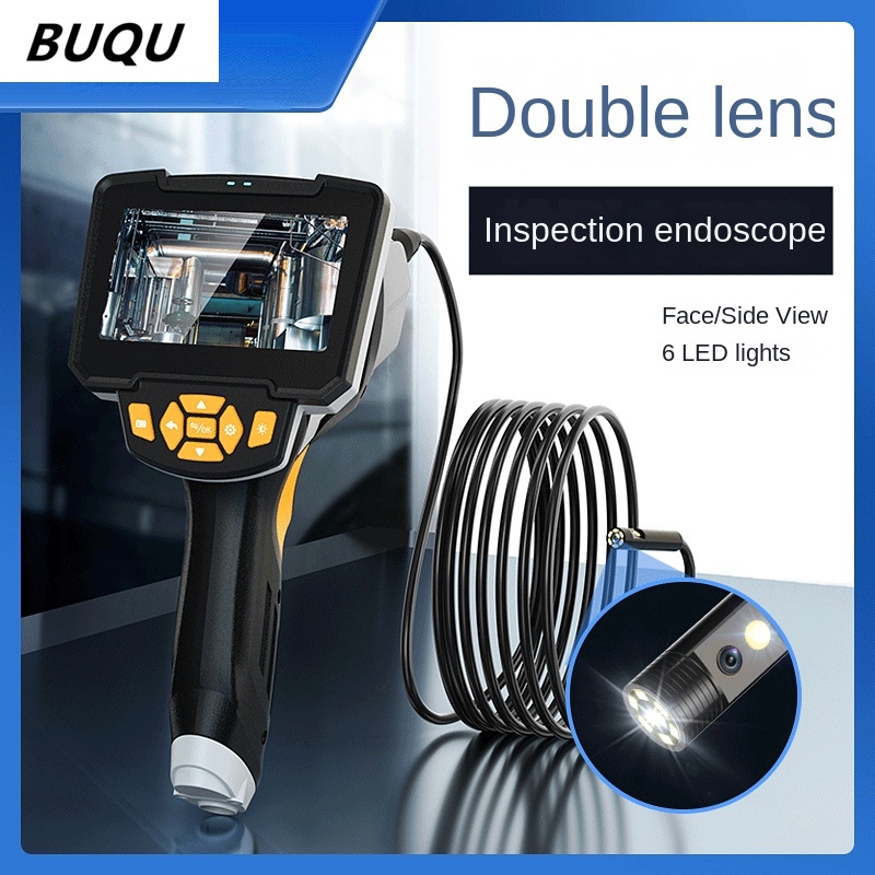 Dual Lens Endoscope Camera Handheld with 4.3" Screen Borescope Camera ...
