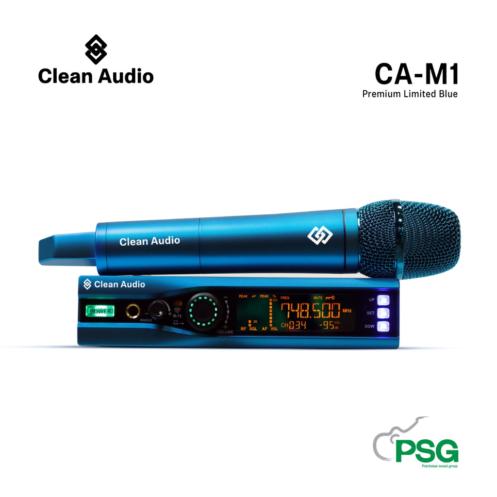 Clean Audio CA-M1 Premium Limited Blue Microphone Wireless System ...
