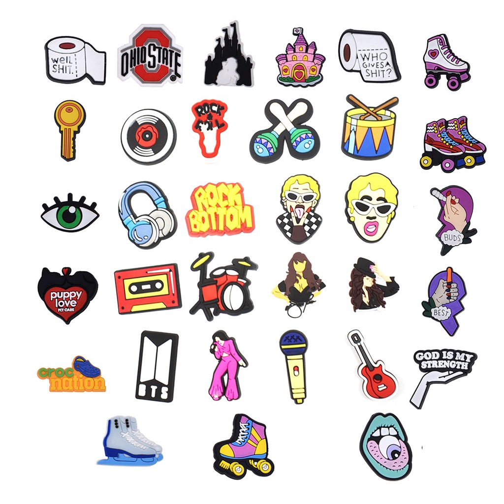 พร้อมส่ง Croc Jibz Pins Juvenile Music Diy Shoe Pins Shopee Thailand