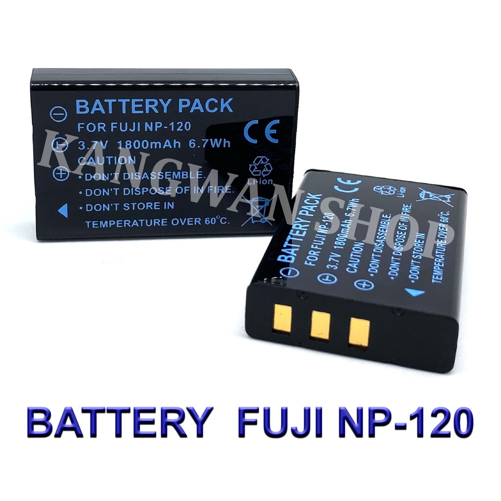 FNP120 / NP120 / FNP-120 / NP-120 Battery and Charger For Fujifilm ...