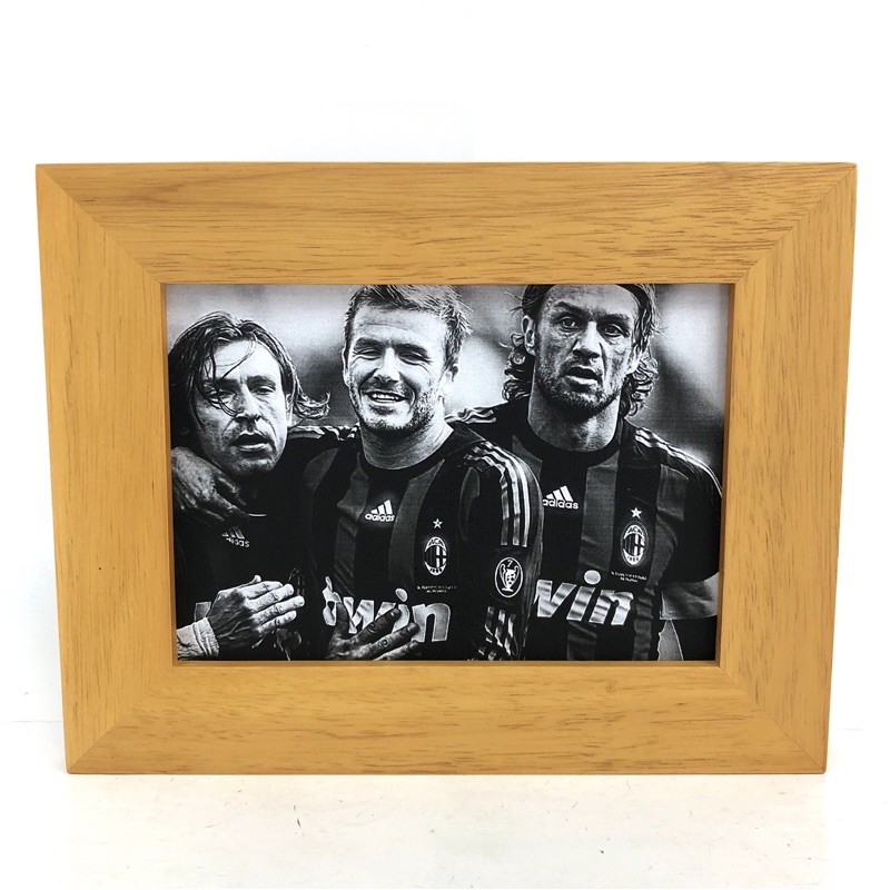 5X7" AC MILAN Pirlo Seedorf Kaka Shevchenko Maldini Gattuso Beckham ...
