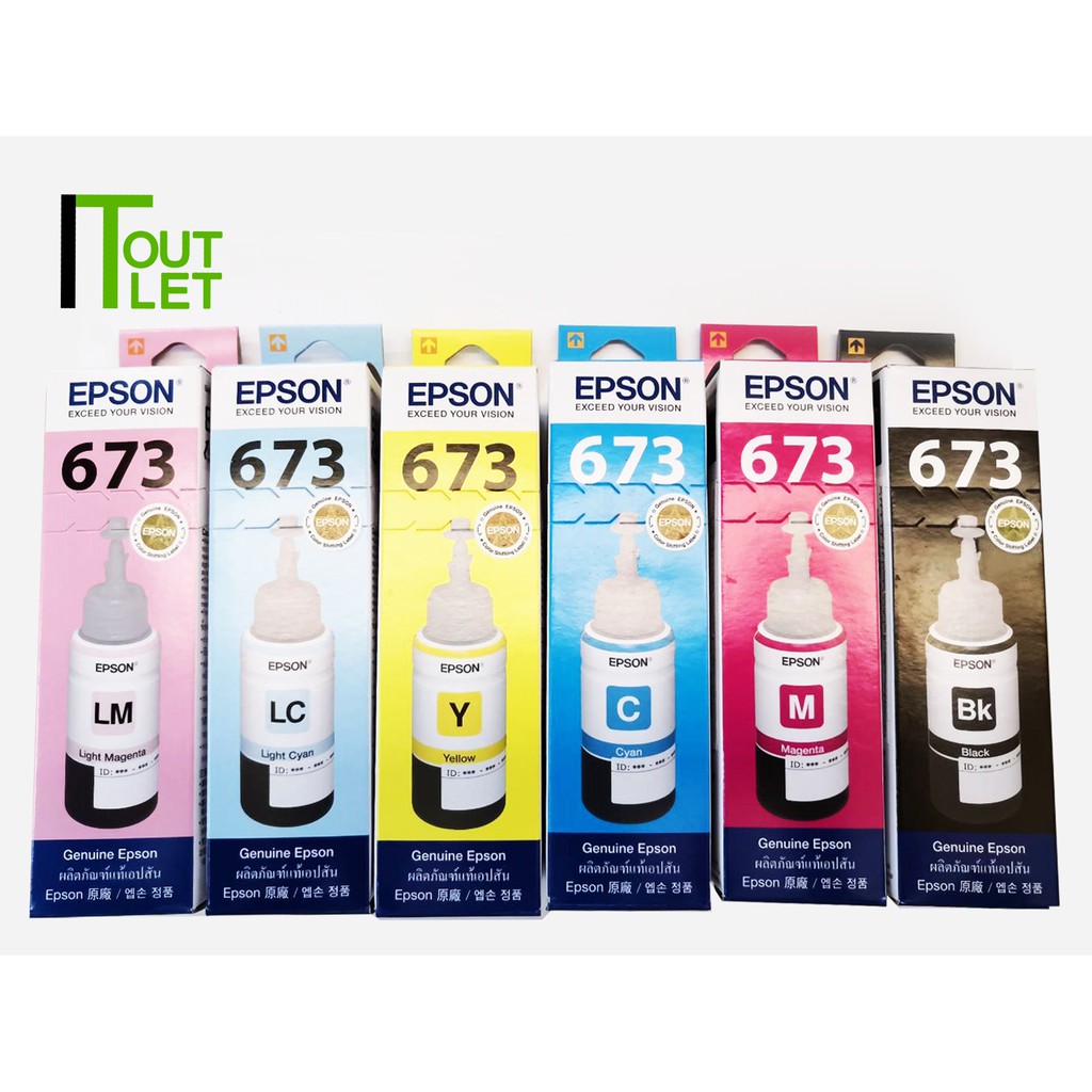 Epson 673 BK,C,M,Y,LC,LM (T673100,T673200,T673300,T673400,T673500 ...