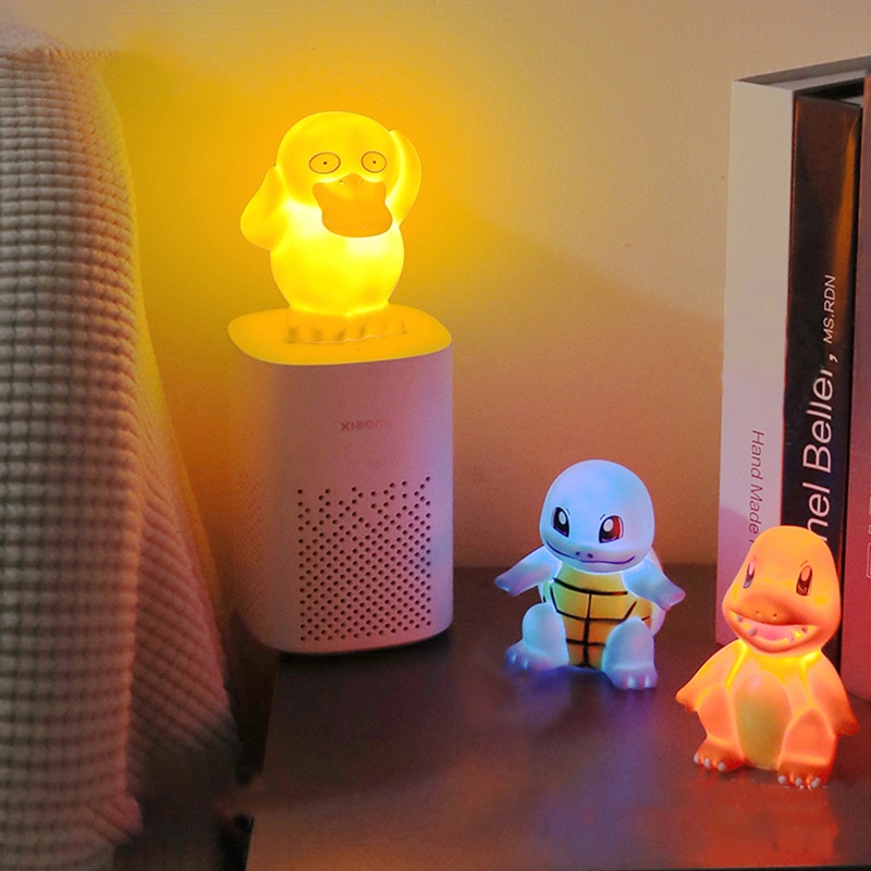 โมเดลฟิกเกอร์ Pokemon Night Light Series Pikachu Psyduck Charmander ...