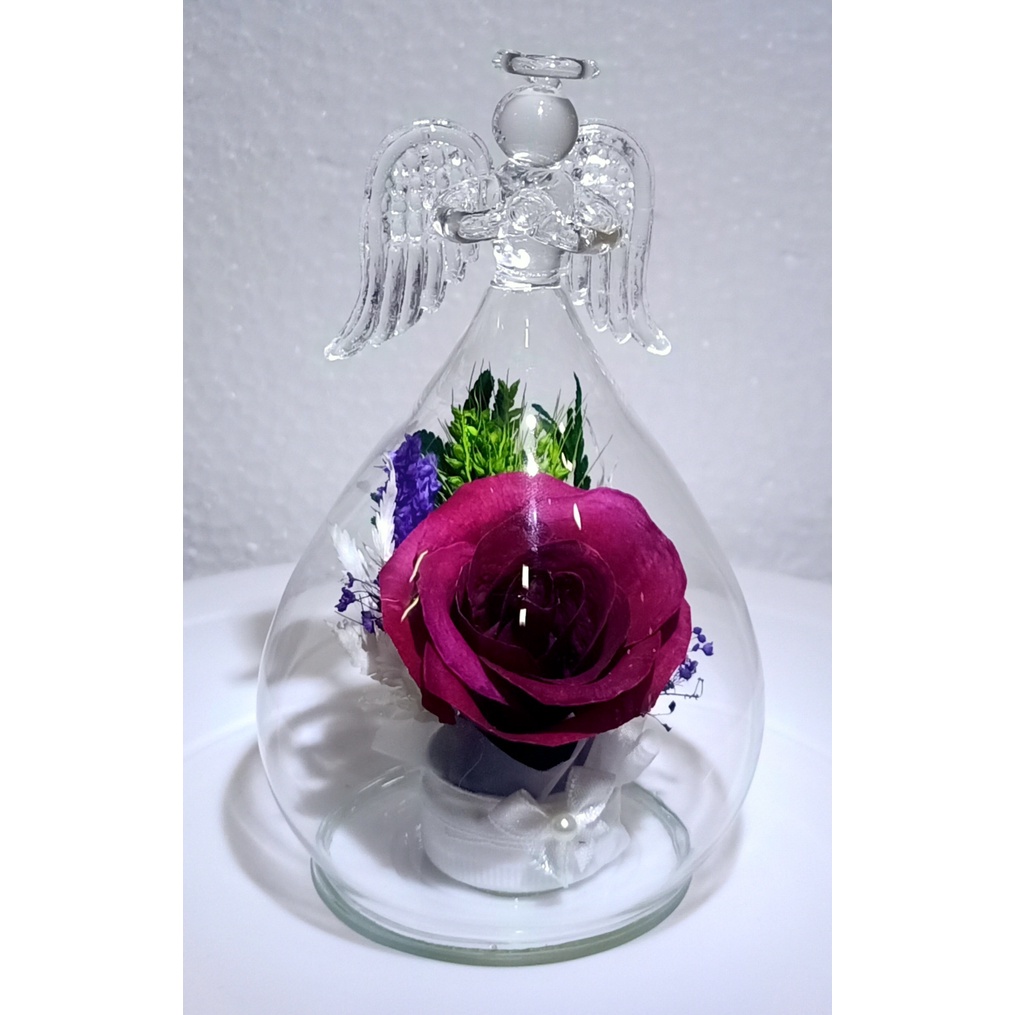 ดอกไม้อบแห้งในแก้ว Dried Flower in Glass OaS Model แก้วตุ๊กตา | Shopee ...