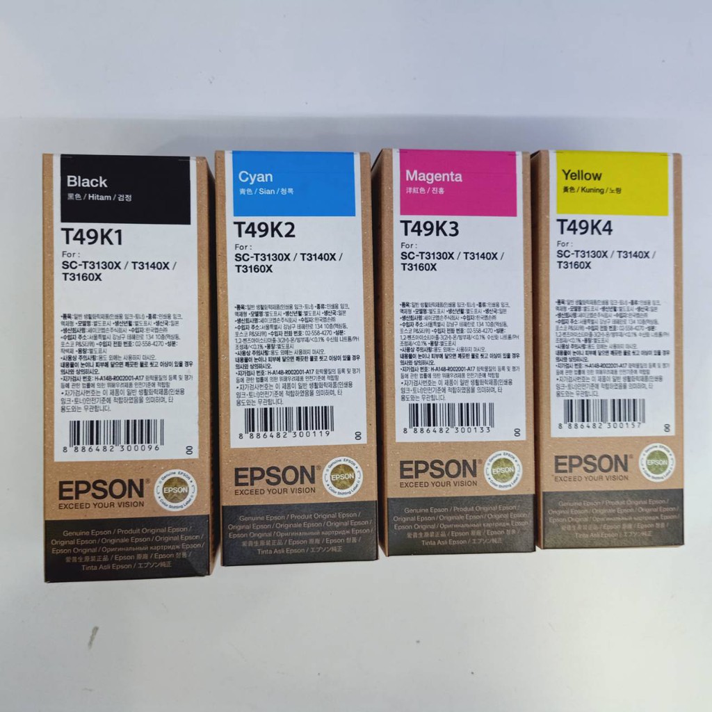 Epson Ink Bottle Number T49K1-4 หมึกเติมขวด เบอร์ T49K1-4 สำหรับ SC ...