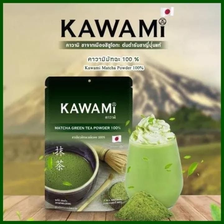 ใช้โค้ดส่งฟรีได้ ผงชาเขียว มัทฉะ 100% คาวามิ LongBeach KAWAMI Matcha ...