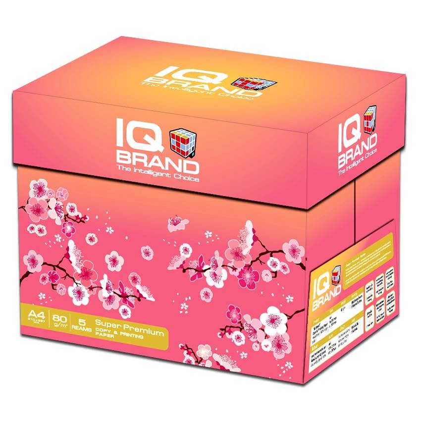 {ยกลัง} IQ Brand กระดาษถ่ายเอกสาร A4 80 แกรม IQ ชมพู Grade A (เกรด ...