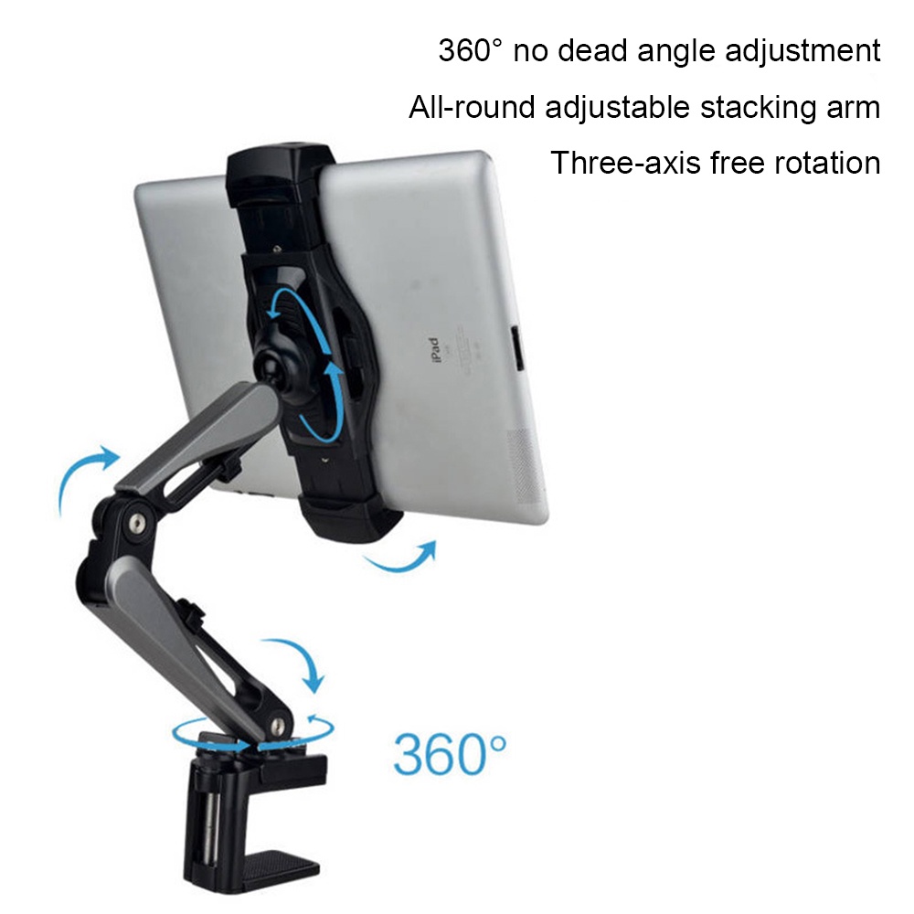 2022 360Degree Long Arm Tablet Holder Stand For 5 To 13inch Tablet ...