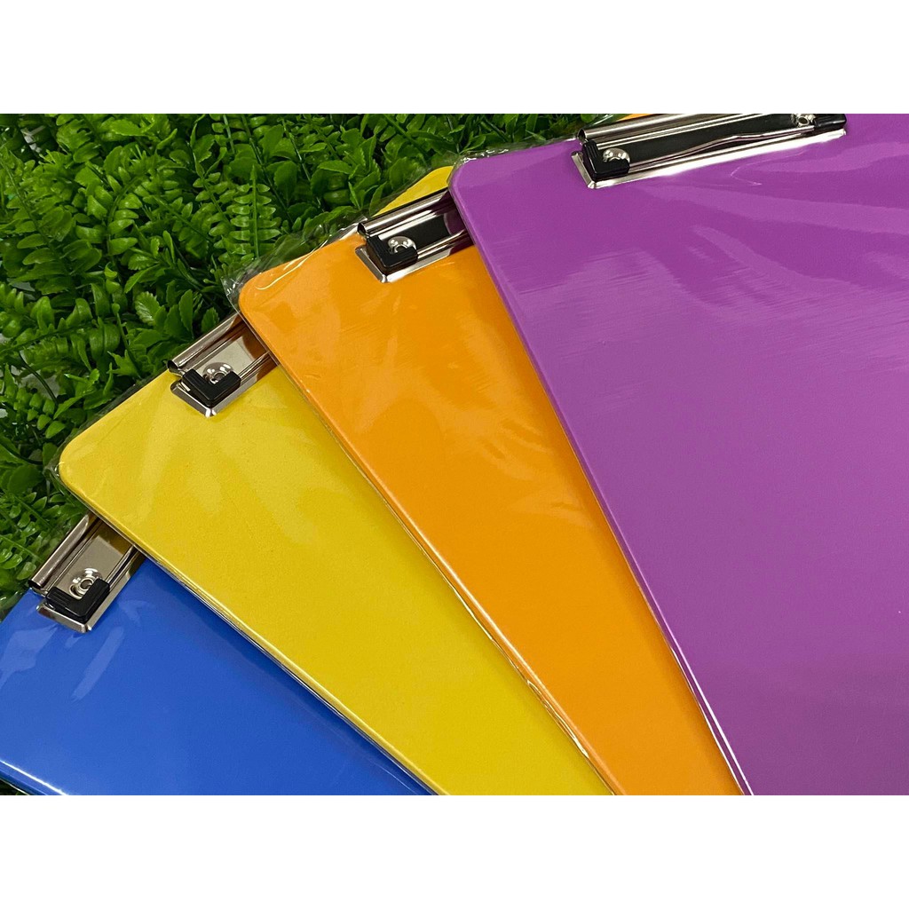 HAWK clip board คลิปบอร์ดสีพื้น ขนาดF4 (21.7*35 ซม.) | Shopee Thailand