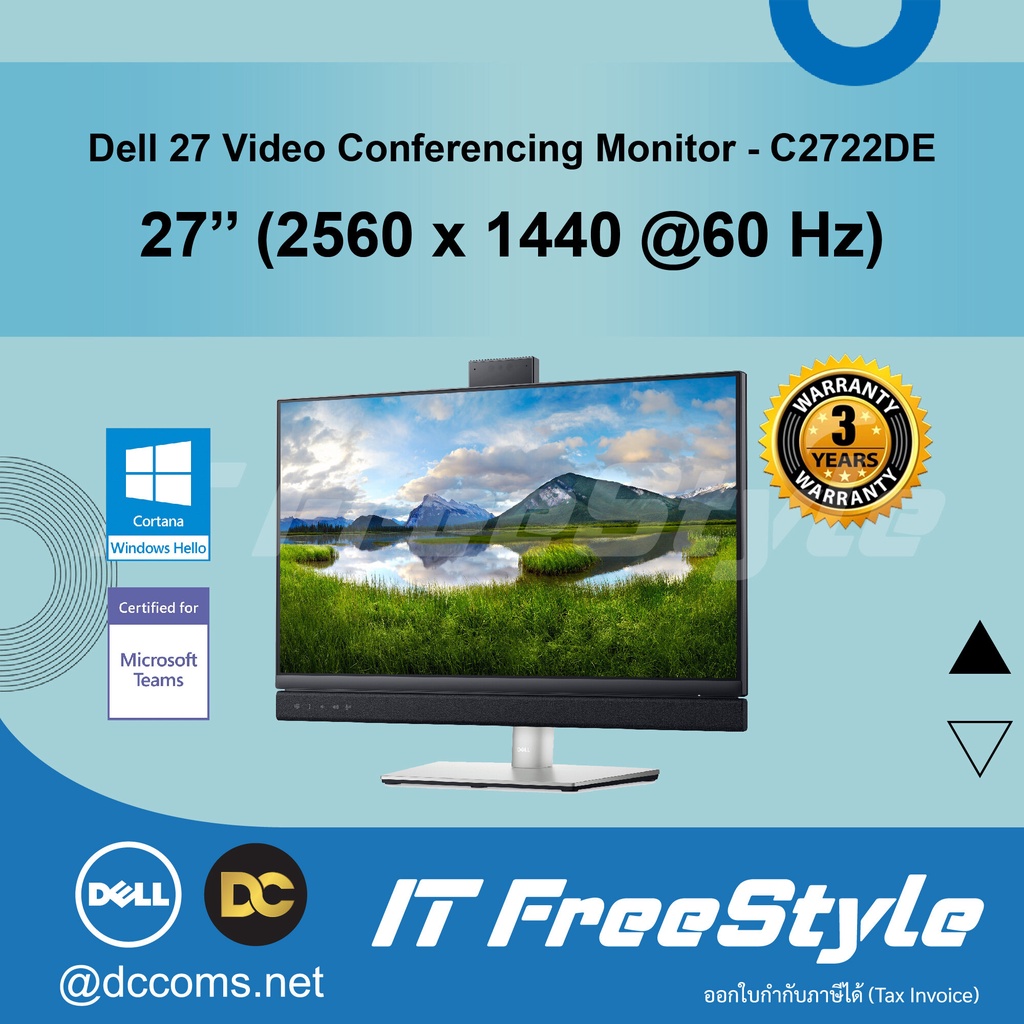 Dell 27 Video Conferencing Monitor - C2722DE | Shopee Thailand