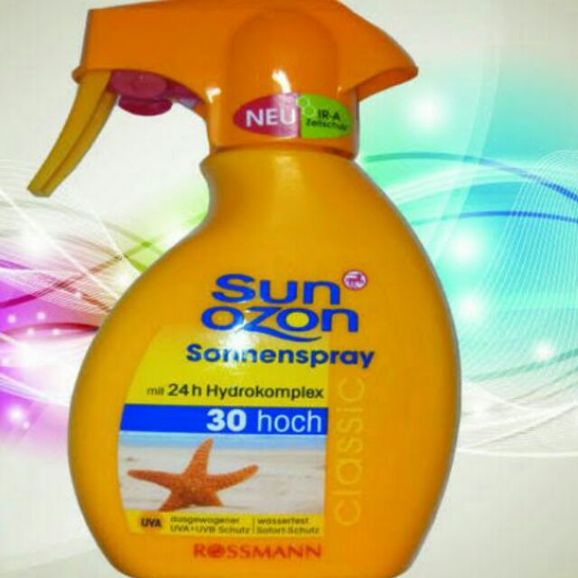 Sun Ozon Sonnenmilch Sunscreen lotion Spray Spf50 ครีมกันแดด เยอรมัน ...
