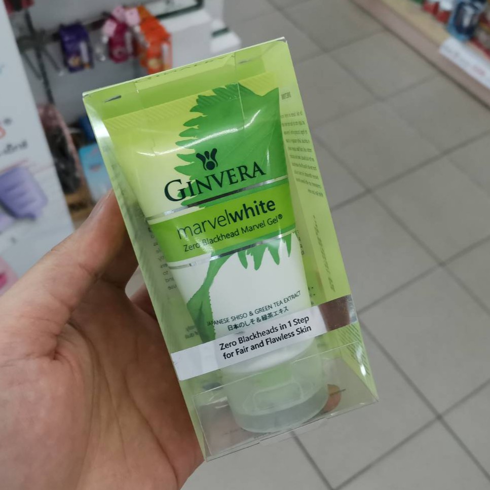 Ginvera marvel white เจลล้างหน้าผิวแพ้ง่าย ผิวแห้ง 40 มล - Ginvera ...