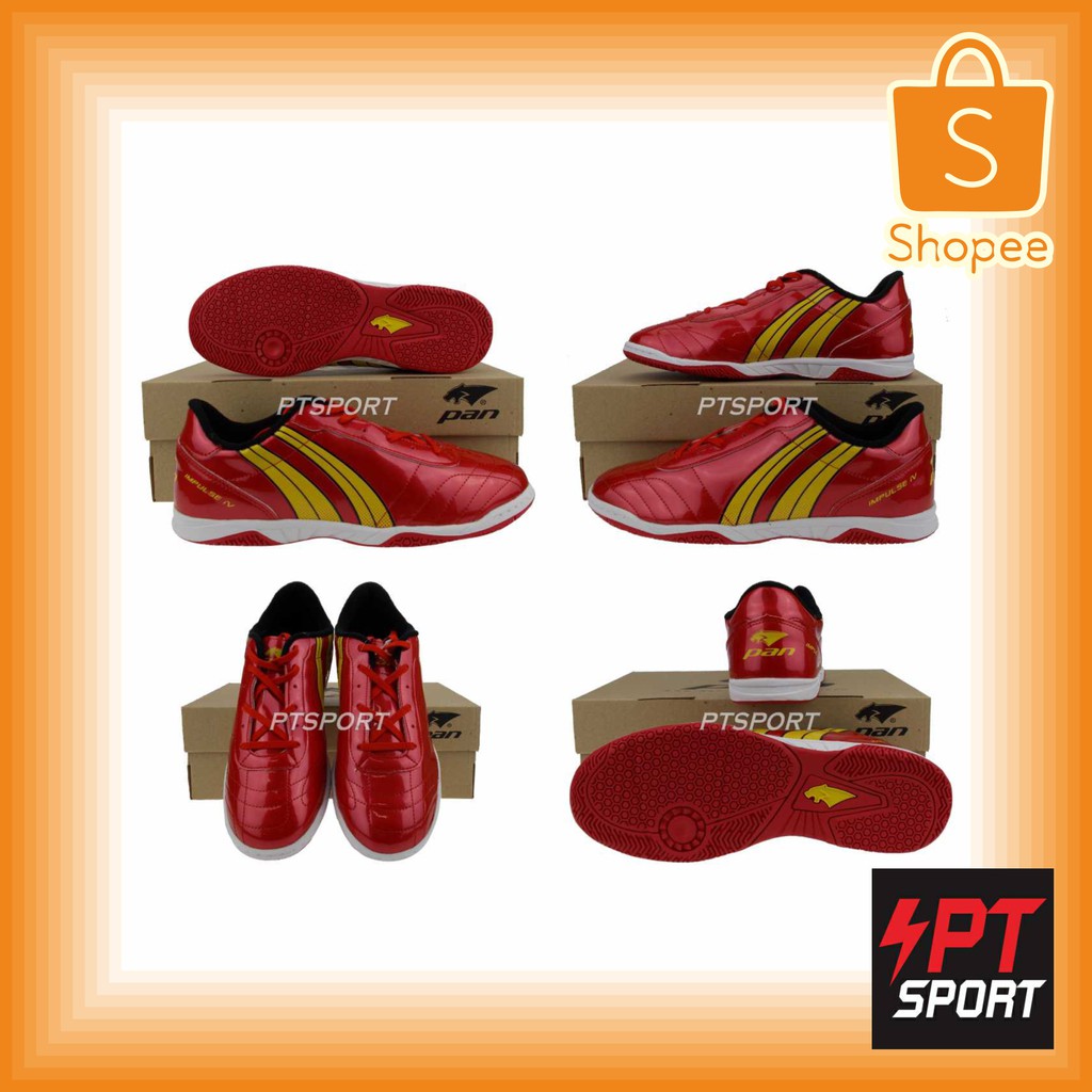 รองเท้ากีฬา รองเท้าฟุตซอล PAN PF-14P2 IMPULSE IV ELVALOY แดงเหลือง,RY ...