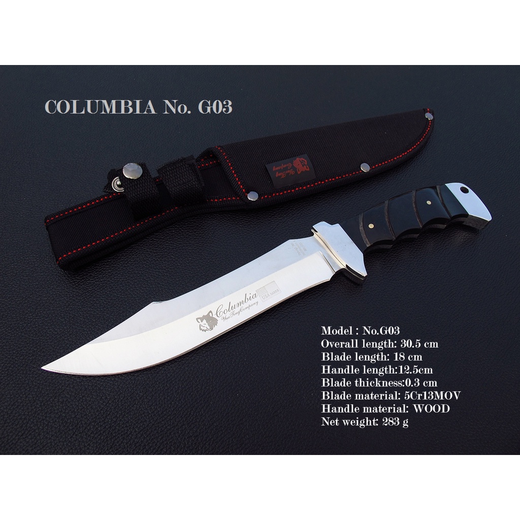 มีดเดินป่า COLUMBIA รุ่น G03 | Shopee Thailand