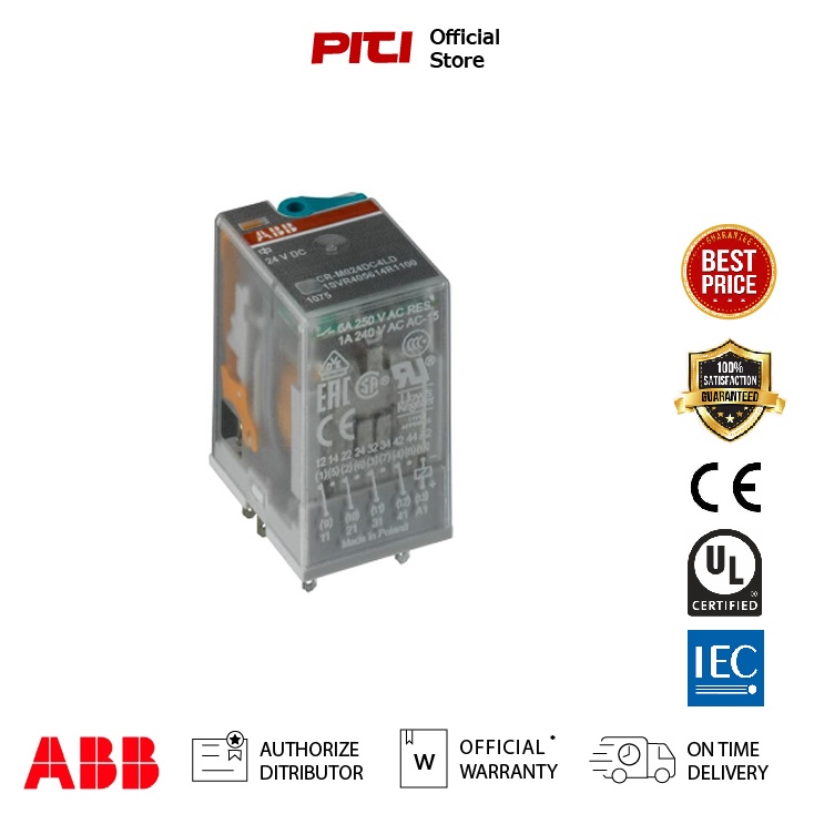 ABB CR-M024DC4L Pluggable Interface Relay รีเลย์ | Shopee Thailand
