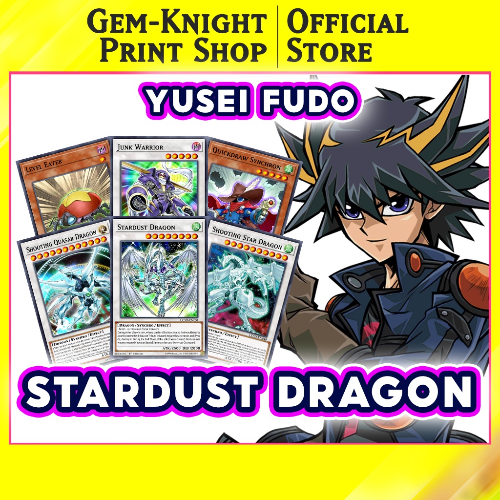 [การ์ดพิมพ์ลาย] Yugioh Deck - Stardust Dragon - Yusei Fudo Deck | Shopee Thailand