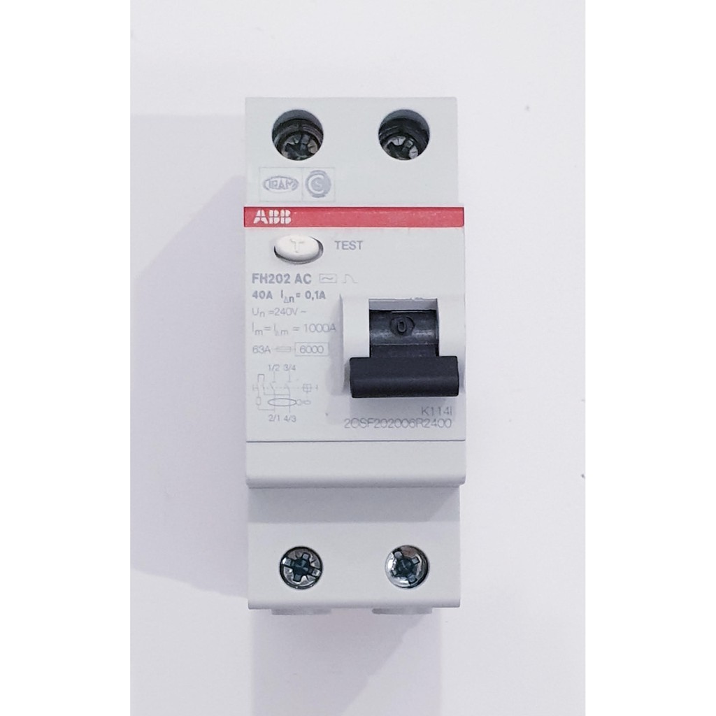 ABB FH202 ELCB/RCCB 40A/63A 2P 100mA (0.1A) | Shopee Thailand