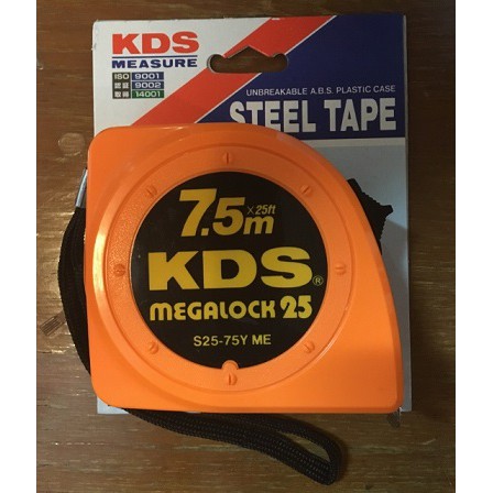 ตลับเมตร KDS Megalock 25 มิล 7.5 ม. 1/2โหลลูกละ 390 บ. | Shopee Thailand