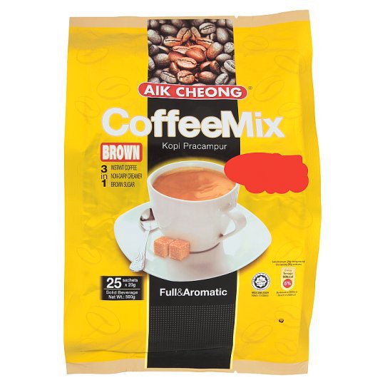 Aik Cheong 3 In 1 Brown Coffee Mix (25 Sachets x 20g) 500g (เป็นสินค้านำเข้าจากมาเลเซีย ...