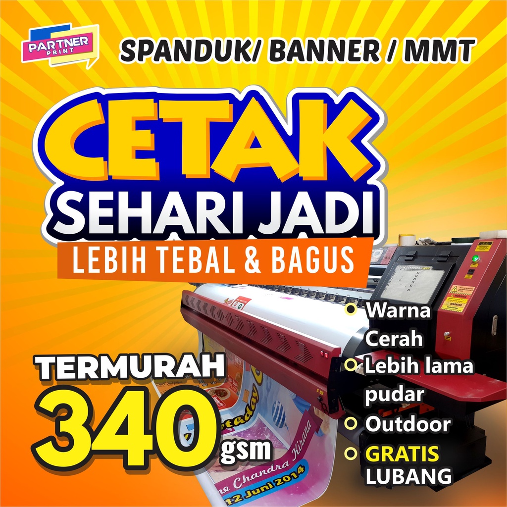 การพิมพ์ QUALITY BANNER / BANNER / F340 GSM | Shopee Thailand