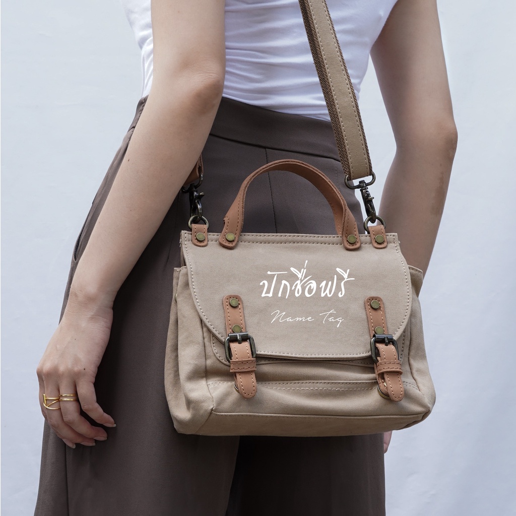 พร้อมส่ง | กระเป๋าสะพายข้าง ถือได้ ปักชื่อได้ รุ่น Casuall Bag ...
