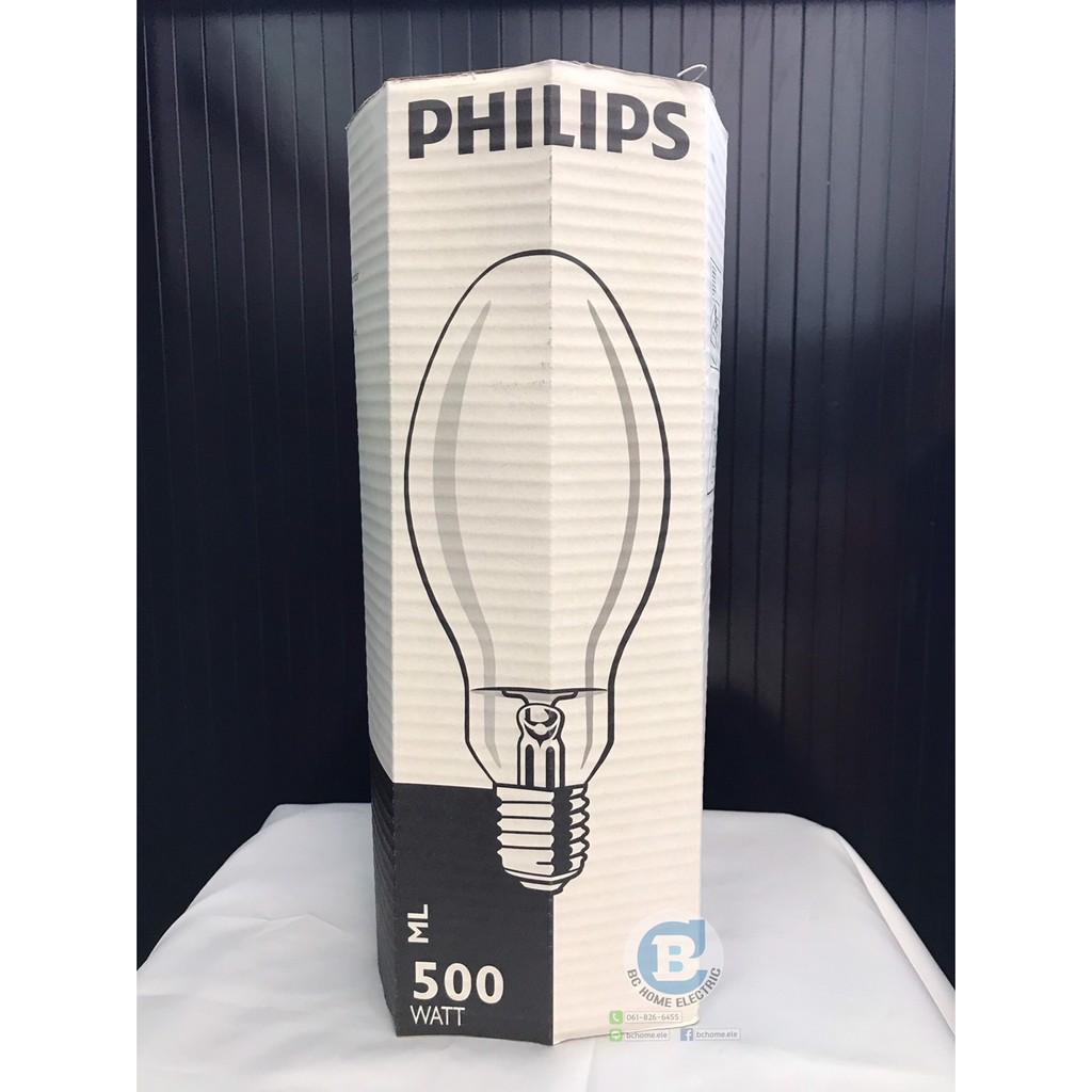 หลอดแสงจันทร์ PHILIPS ML 500W ขั้ว E40 ต่อตรง ไม่ผ่านบัลลาสต์ | Shopee ...