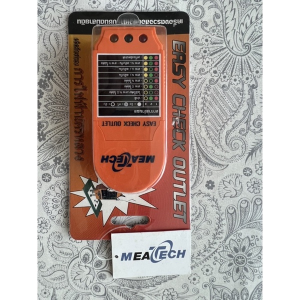 เครื่องตรวจสอบขั้วเต้ารับชนิดมีสายดิน MEATECH | Shopee Thailand
